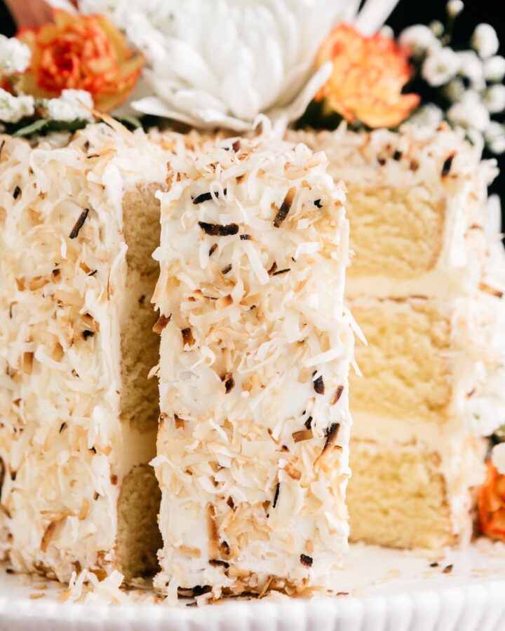 Almond Coconut Layer Cake - Heathers Home Bakery