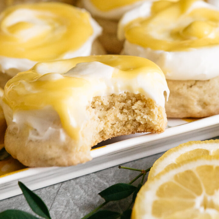 Frosted Lemon Sugar Cookies - Heathers Home Bakery